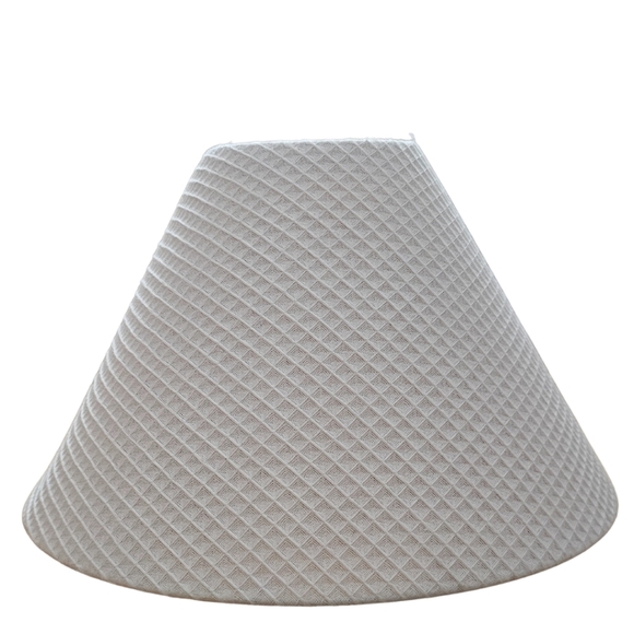 Accents | Vintage Waffletextured Cone Lamp Shade Neutral Beige With ...